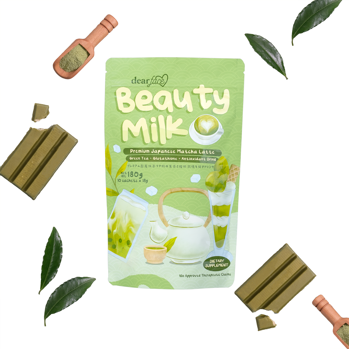 Beauty Milk Matcha – Dear Face